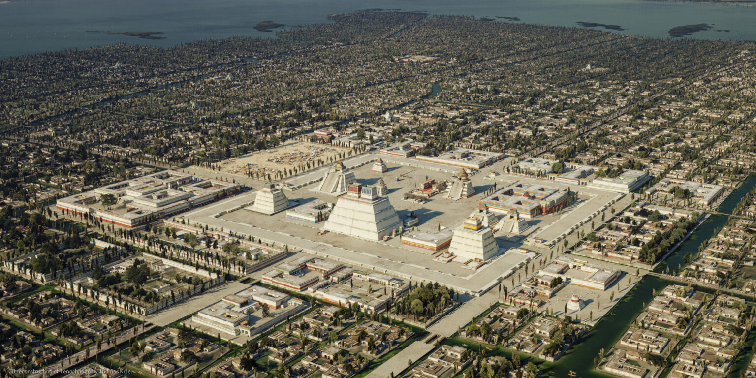 Artist Shows How Tenochtitlan Compares to Mexico City Today
