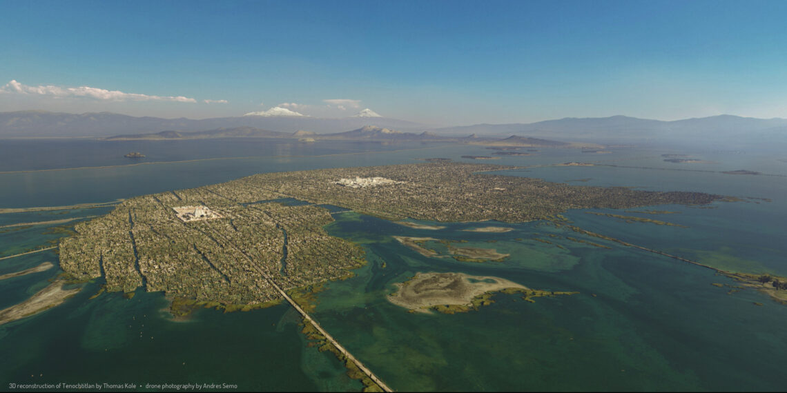 Artist Shows How Tenochtitlan Compares to Mexico City Today