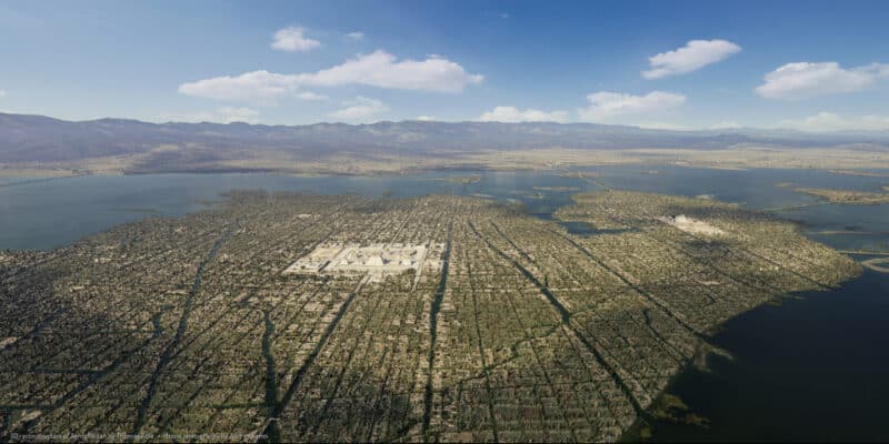 Artist Shows How Tenochtitlan Compares to Mexico City Today