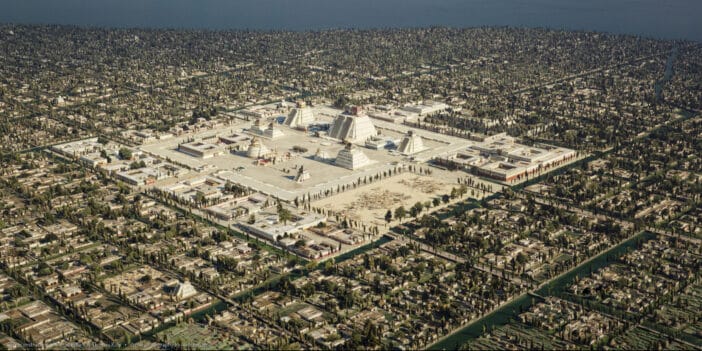 Artist Shows How Tenochtitlan Compares to Mexico City Today