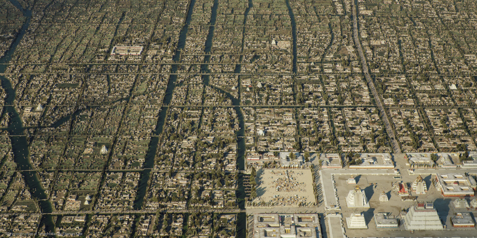 Artist Shows How Tenochtitlan Compares to Mexico City Today
