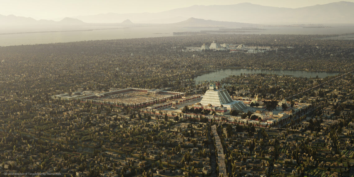 Artist Shows How Tenochtitlan Compares to Mexico City Today