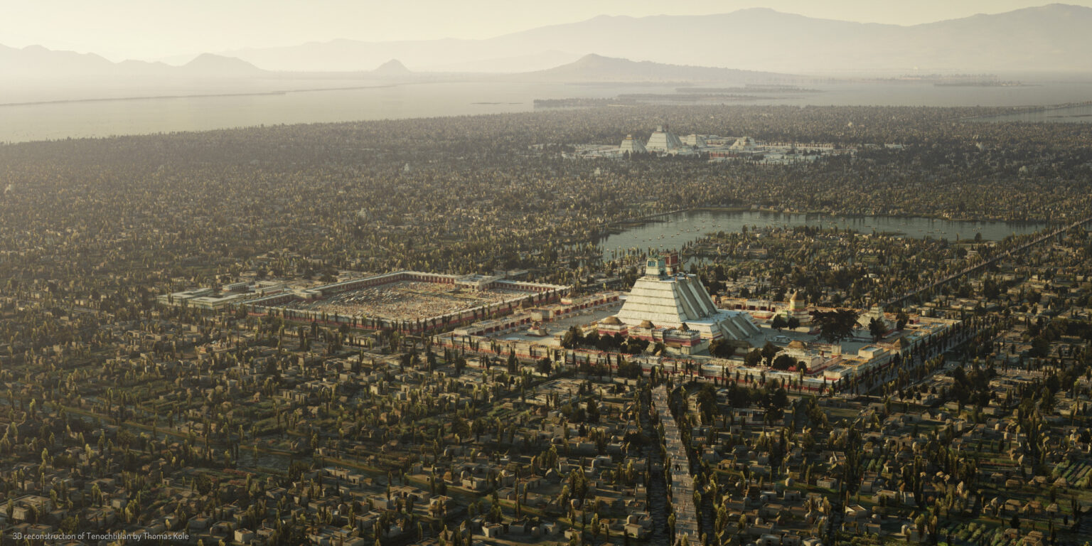 Artist Shows How Tenochtitlan Compares to Mexico City Today