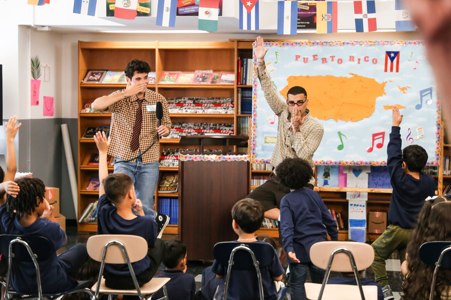 Rauw Alejandro Taught A Classroom of Kids the History of Salsa